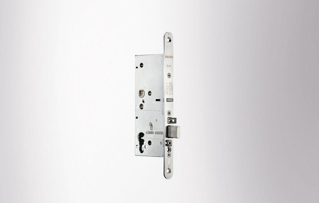 GEZE Selbstverriegelndes-Panik-Einsteckschloss IQ Lock M, 92/9, kantig ...