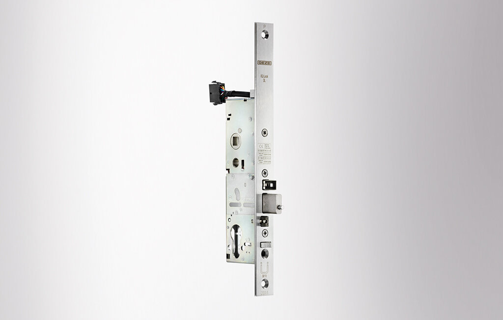 GEZE Selbstverriegelndes-Panik-Einsteckschloss IQ Lock C DL, 72/9, rund ...