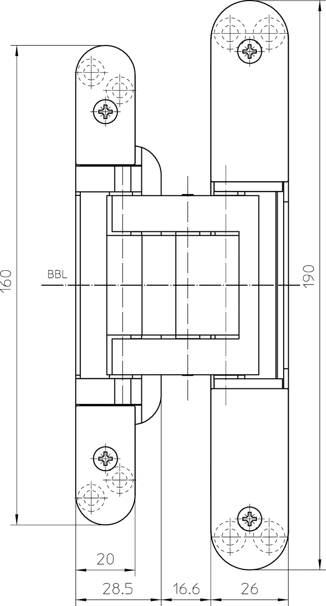 Simonswerk ZT-Band TECTUS TE 380 3D RAL 9005 Schwarz matt online kaufen