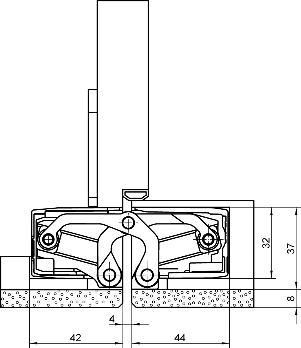 SIMONSWERK OT-Band TECTUS TE 640 3D A8 matt vermessingt | 500003956