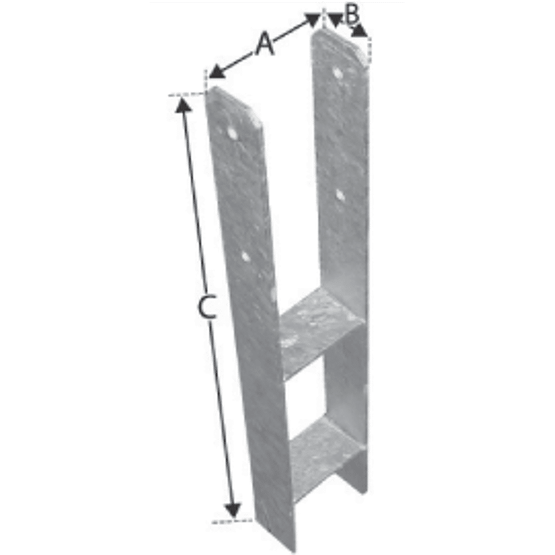 Simpson Strong-Tie SIMPSON Pfostenanker PPH 90 zum Einbetonieren | PPH90G