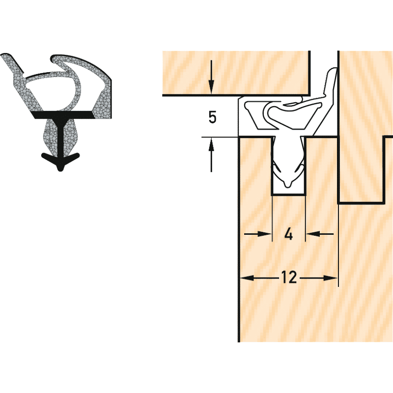 Deventer TÜRDICHTUNG BEIGE SP 7522 | 798734